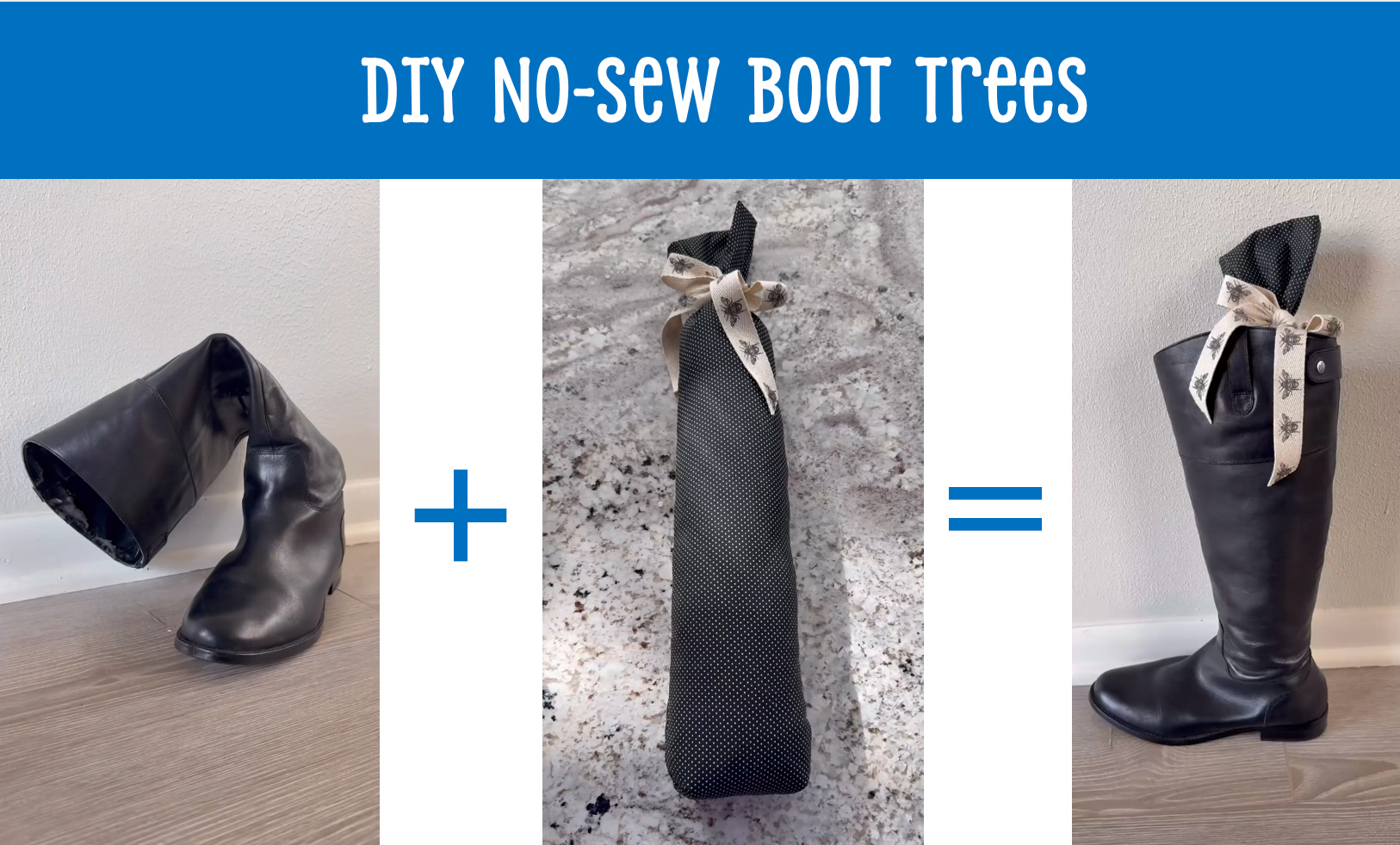 DIY No-Sew Boot Trees: Keep Your Boots Standing Tall with Roly Poly Pl