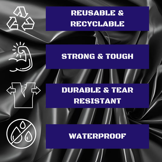 6 MIL Black Plastic Sheeting 20' x 100' – Roly Poly