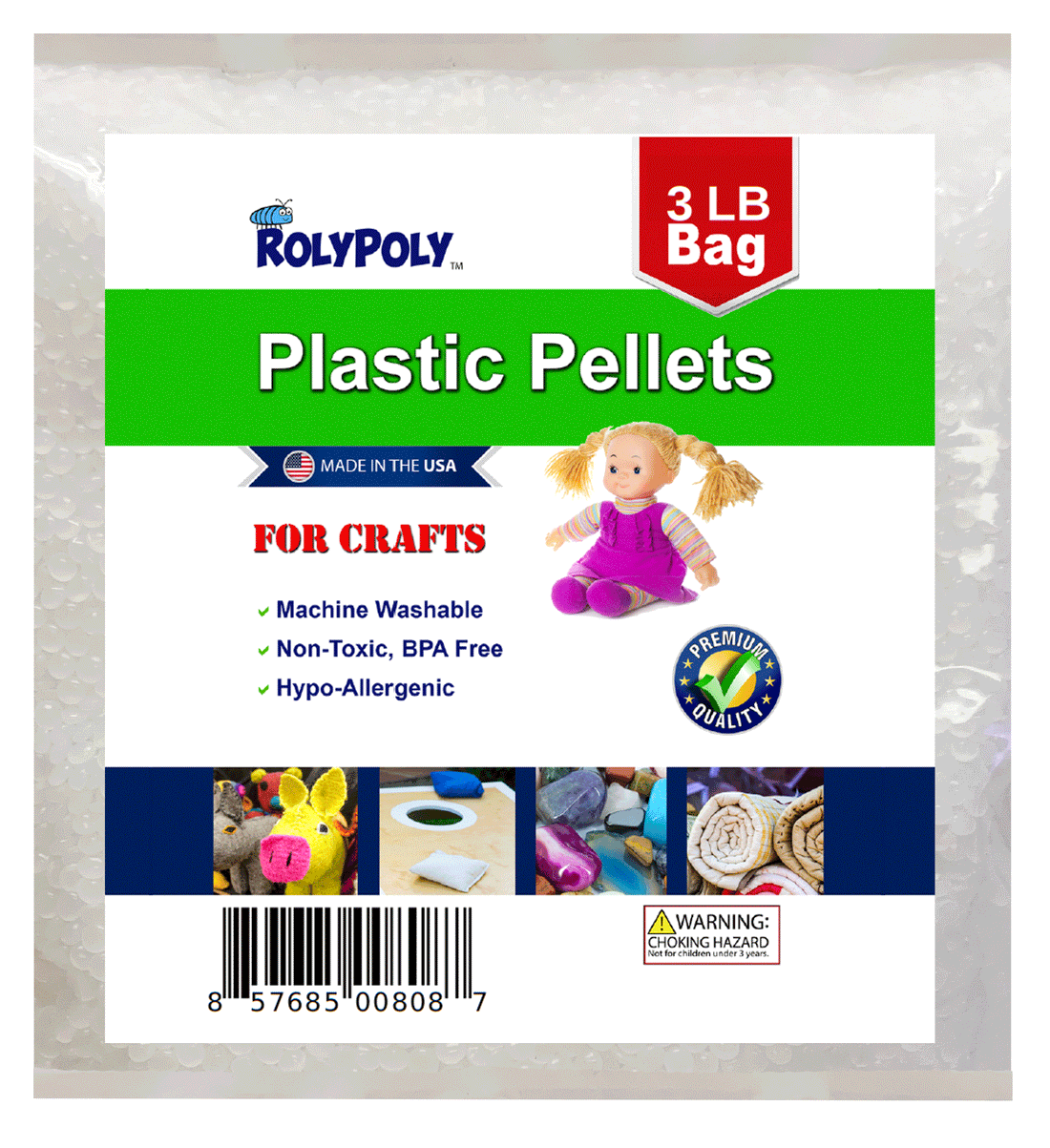 Poly Plastic Pellets for Weighted Blankets - Buy Now – Roly Poly